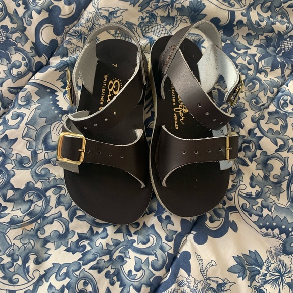 Salt Water Sandals by Hoy | Shoes | Salt Water Sandals Dark Brown ...